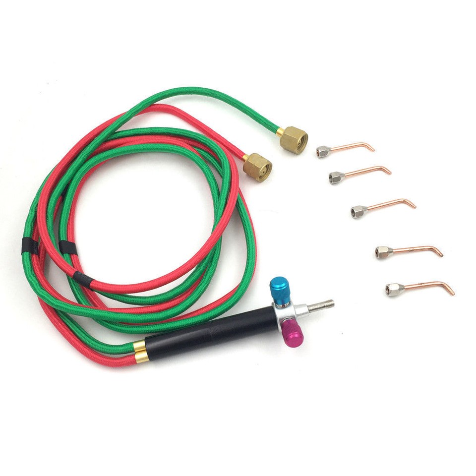 The little smith welding gas torch with 5 tips and Flexible Twin Hose ...