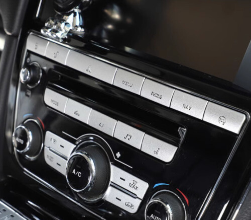 Silver Alloy 10-19 For Jaguar XJL AC Button Sticker Console ...