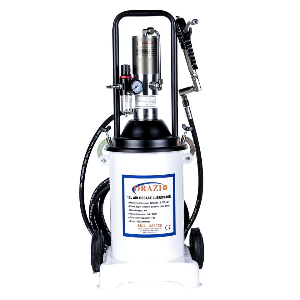 13L Car Truck Machinery Pneumatic Air Grease Gun Dispenser Greaser Tool ...