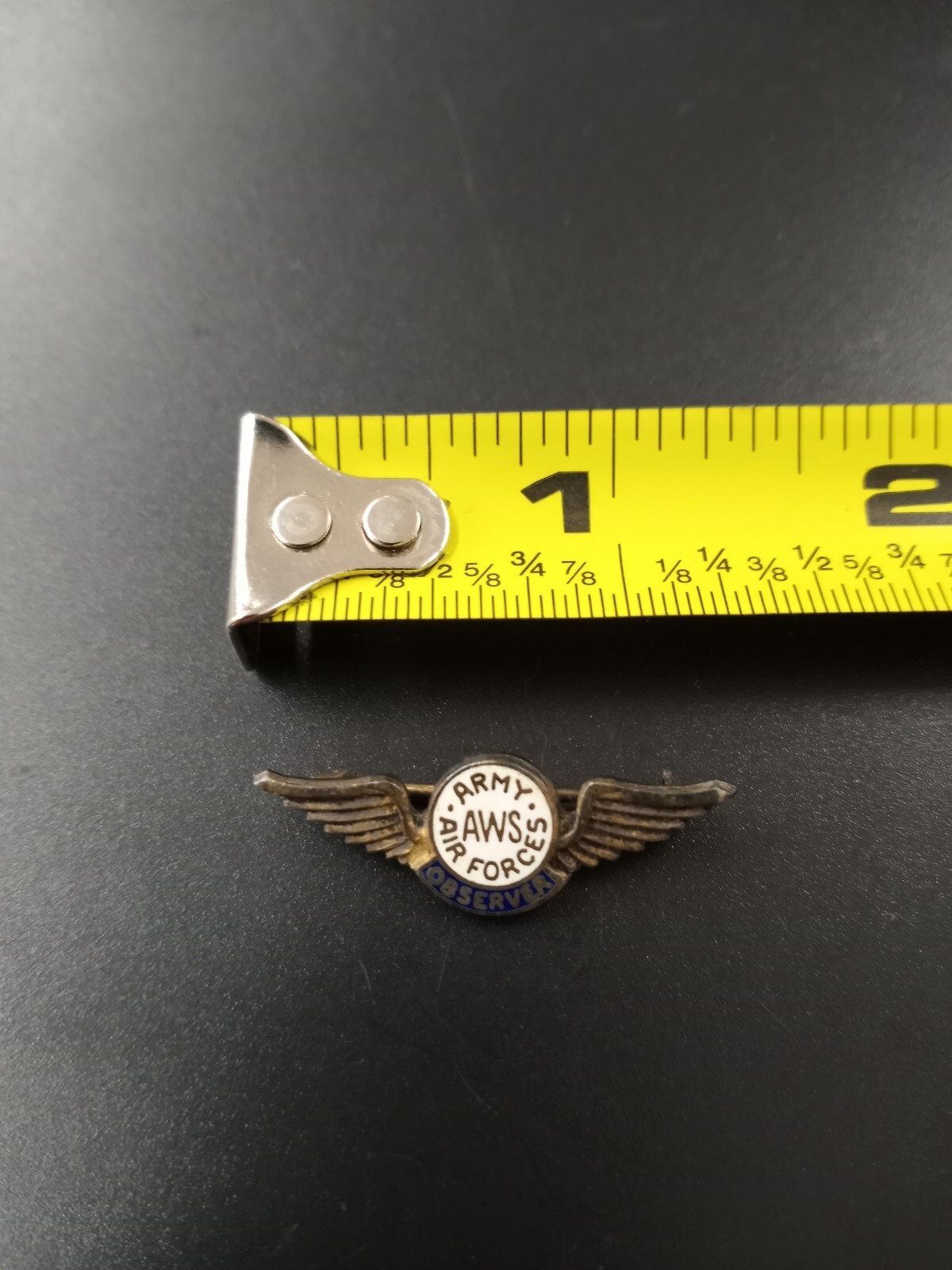 Vintage WW2 US Army Air Force Aircraft Warning Service Observer Lapel ...