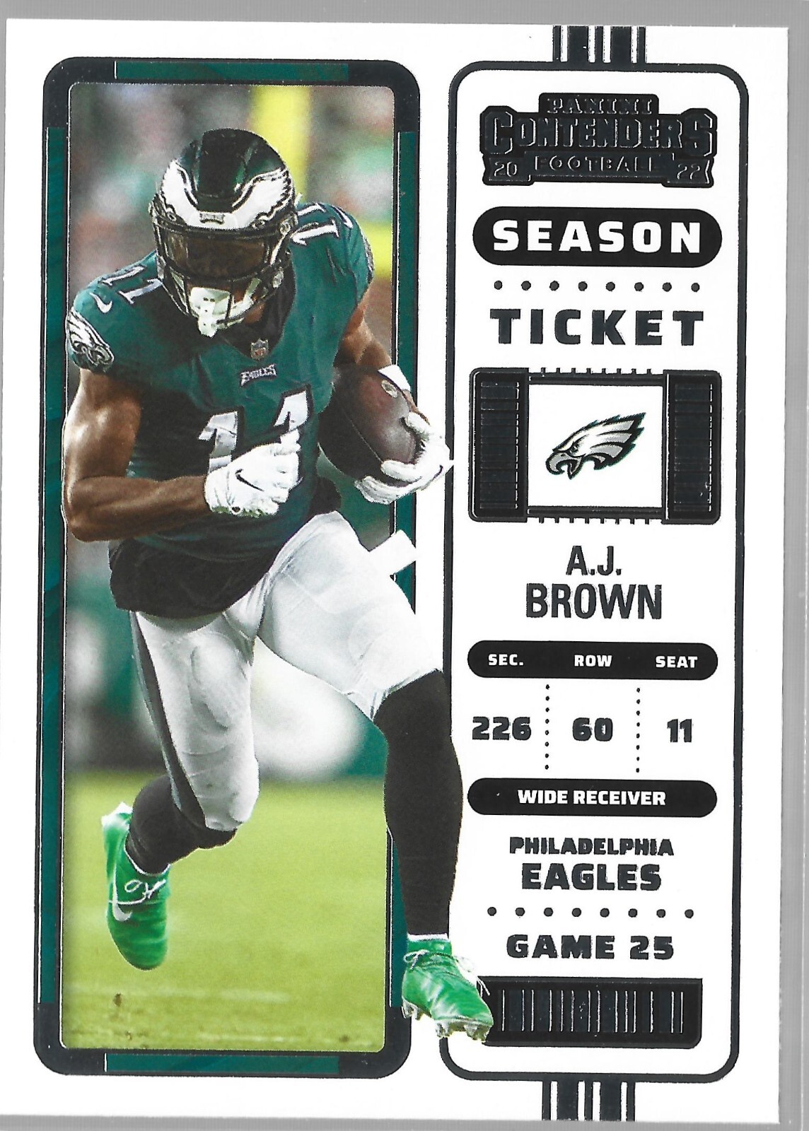 2022 Panini Contenders A.J. Brown #77 Eagles Season Ticket | eBay