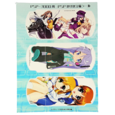 Type Moon Lucky Star Nanoha PSP 3000 Type Sticker Comptiq 2009 Novelty ...