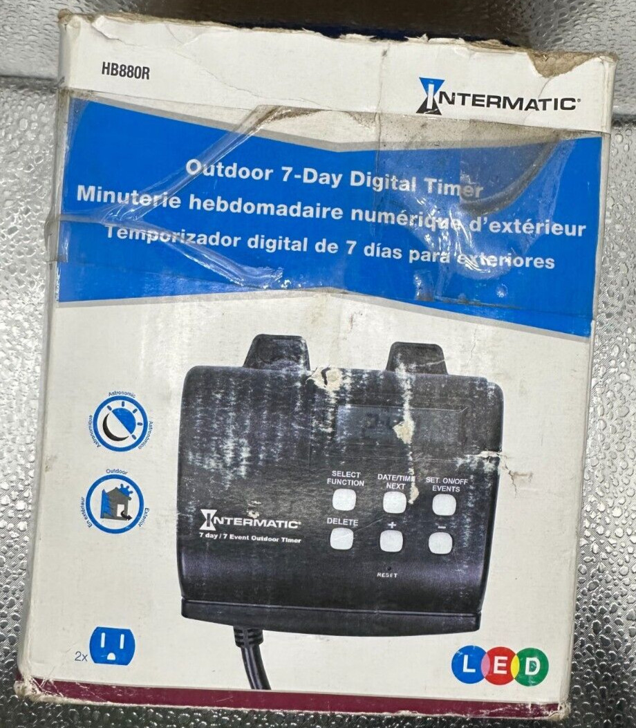 Intermatic 15 Amp Digital Residential Hardwired Lighting Timer ...