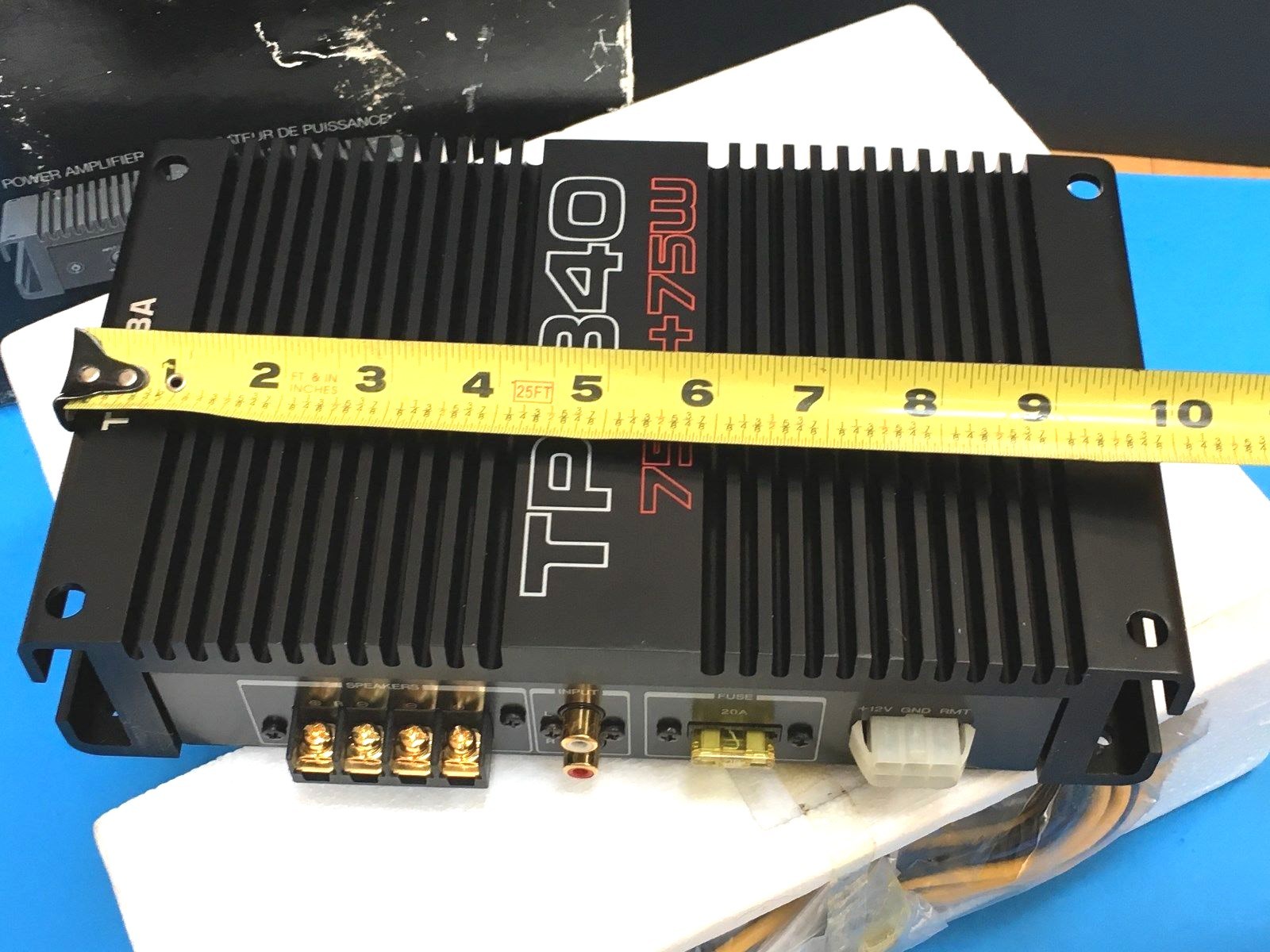 TOSHIBA AMP TP-840 CAR AUTO POWER AMPLIFIER / 75W + 75W / /NOS NEW OLD ...