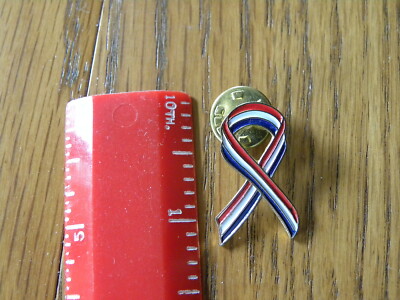 Red-White-Blue Stripe Ribbon - Lapel Pin | eBay