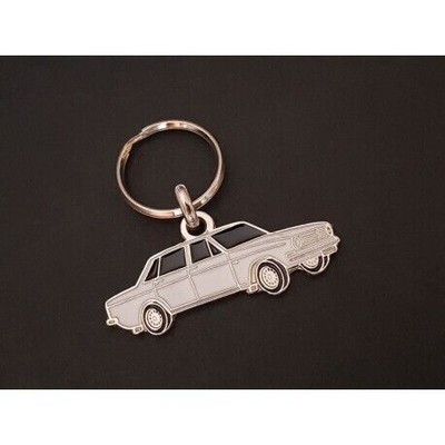 Volvo 144, 140 series profile keyring (white) | eBay