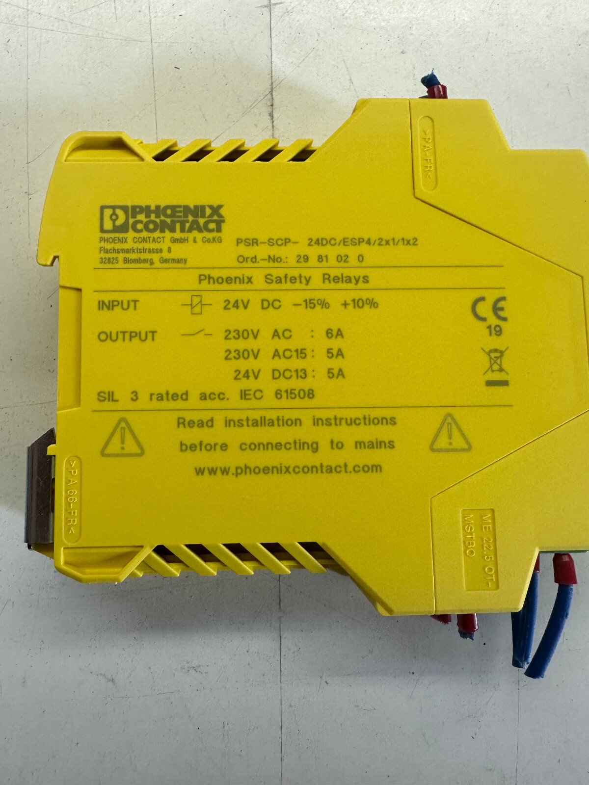 Phoenix Contact Sicherheitsrelais PSR-SCP-24DC/ESP4/2X1/1X2 2981020 ...