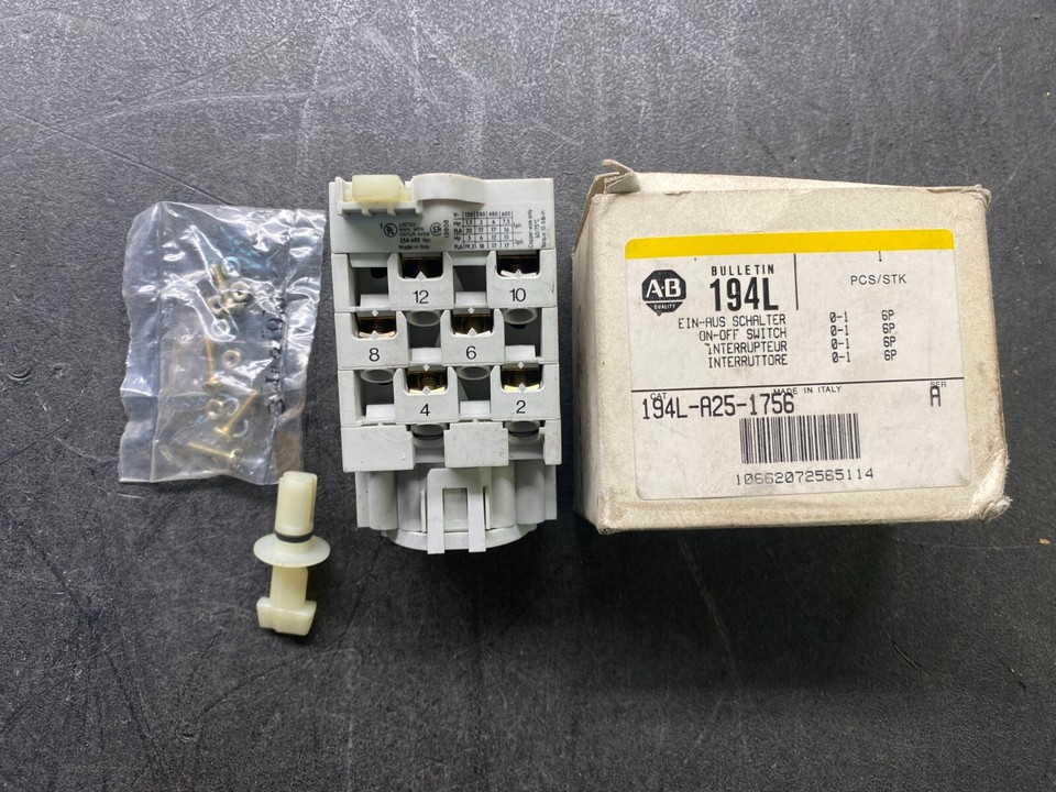 AB ALLEN BRADLEY 194L-A25-1756 ON/OFF SWITCH NOS NEW | eBay