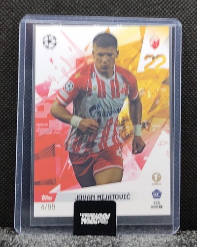 2023-24 Topps Total Football RC recrue 1ère édition Jovan Mijatovic 4/ ...