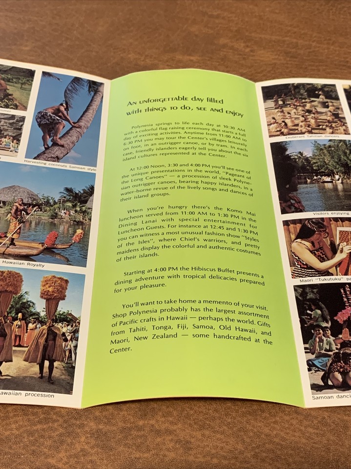 Polynesian Cultural Center Hawaii Brochure Pamphlet - Vintage Rare | eBay