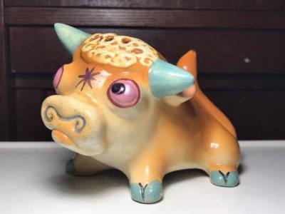 Vintage ceramic Bull Coin Bank | eBay