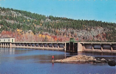 Postcard Ripogenus Dam Greenville-Millinocket Road Maine T292 | eBay