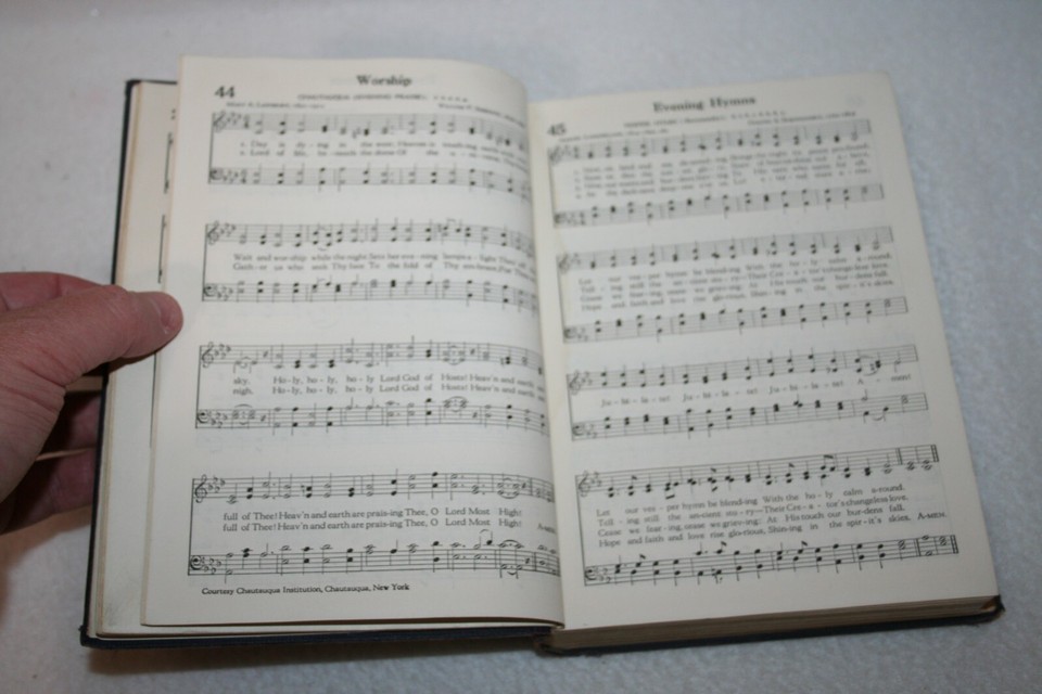 THE METHODIST HYMNAL 1935 Gospel Songs BOOK Blue HARDCOVER Vintage ...
