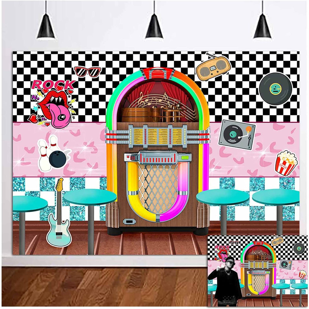 50s Rock And Roll Background