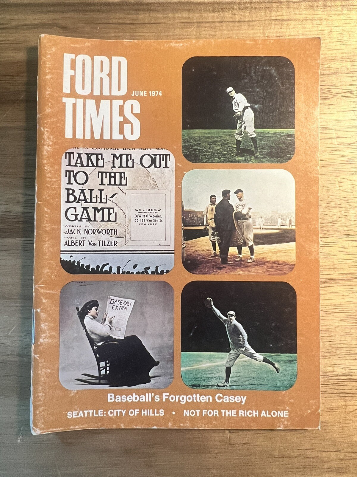 Ford Times Magazine June 1974 Baseball Katie Casey Take Me Out To The ...