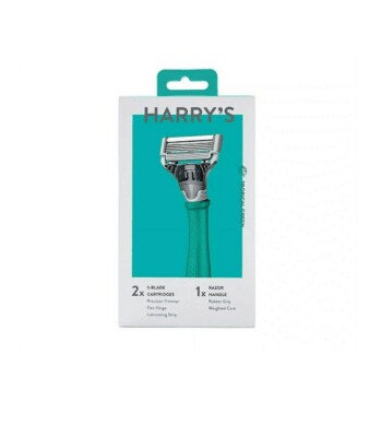 BRAND New Harry's Razor With 2 Blade Cartridges Navy Blue Men's Closest ...