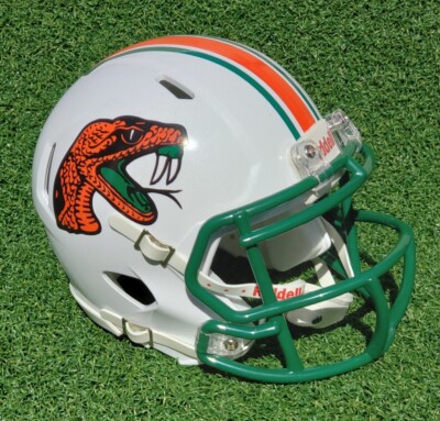 FLORIDA A&M FAMU RATTLERS WHITE FOOTBALL MINI HELMET | eBay