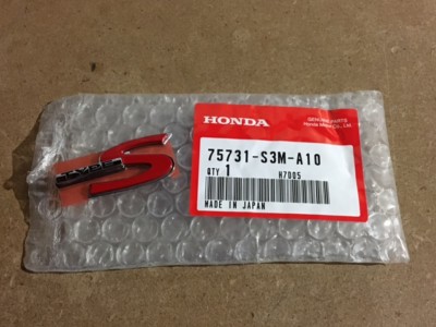 New OEM Acura CL TL RSX DC5 K20 Chrome & Red "Type S" Emblem Badge ...