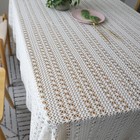 Crochet Rectangular Tablecloth Lace Table Cover Elegant Kitchen ...