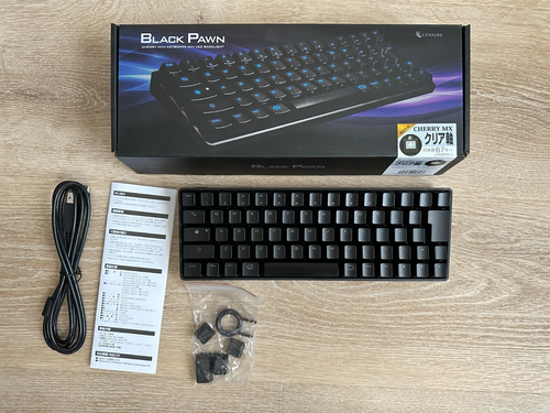 Century Black Pawn Mini Keyboard w/ LED Backlight - 67 Key - Cherry MX ...