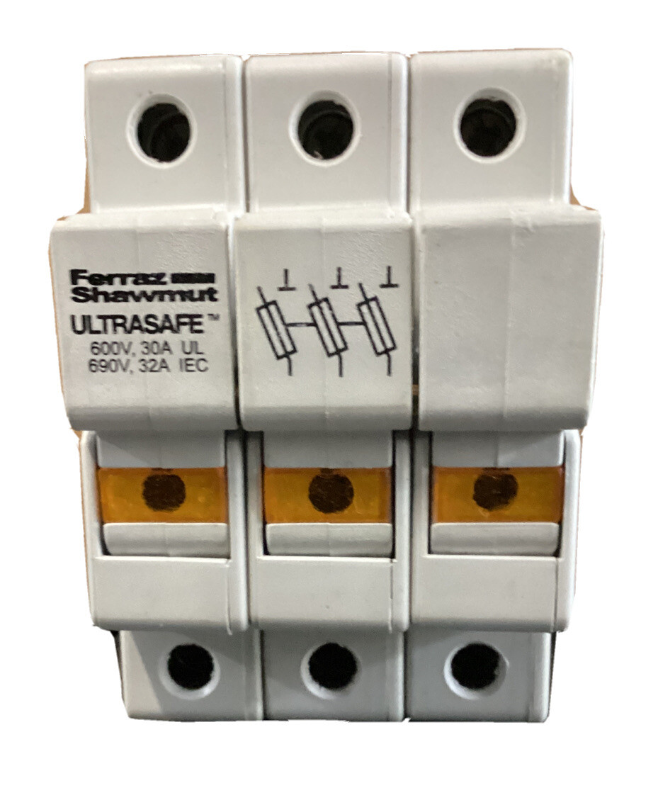 Ferraz Shawmut UltraSafe Usm3i Fuse Holder 600v 30a for sale online | eBay
