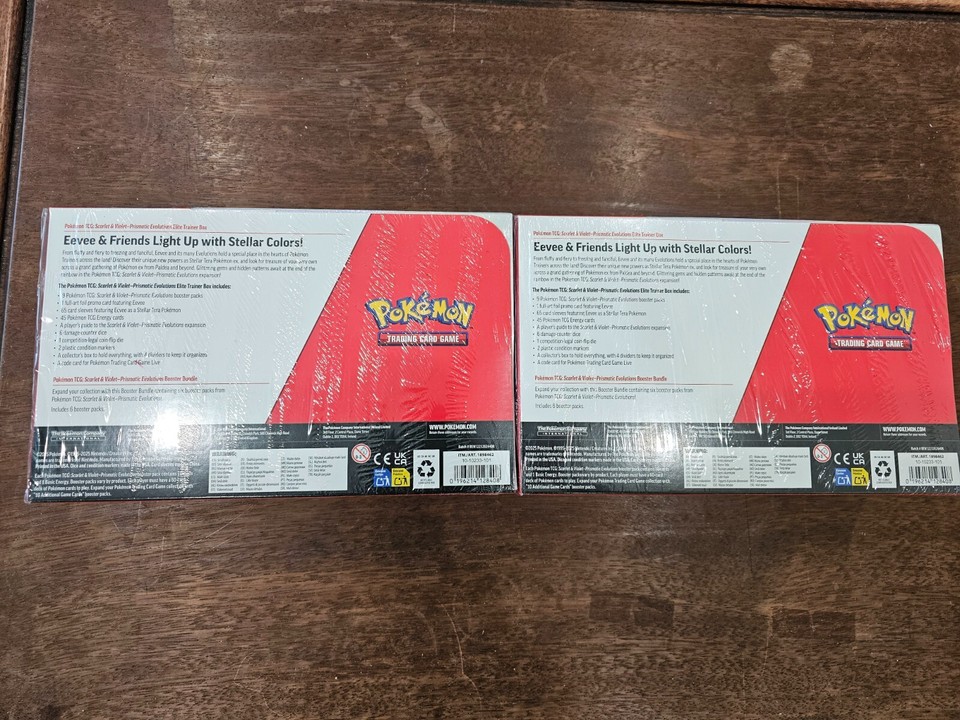 Brand New Pokemon Prismatic Evolutions 2 ETBs + 2 Booster Bundles ...