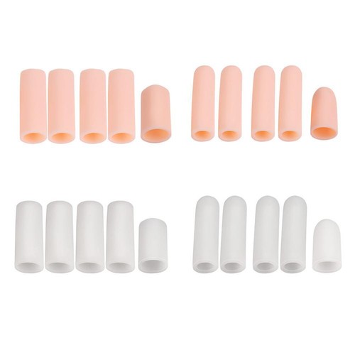 5pcs Silicone Gel Nail Cap Finger Sheath Protection Dry Cracked ...