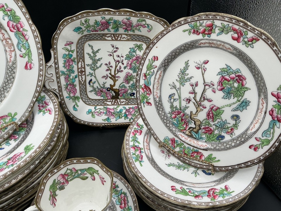 Antique Coalport Indian Tree China Made in England in 1801 Floral YOU ...