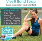 Vive IT Band Strap - (2 Pack) Iliotibial Band Compression Wrap ...