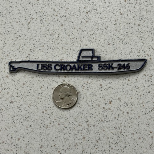 Vtg USS Croaker SSK-246 Naval Submarine Museum Travel Souvenir Fridge ...