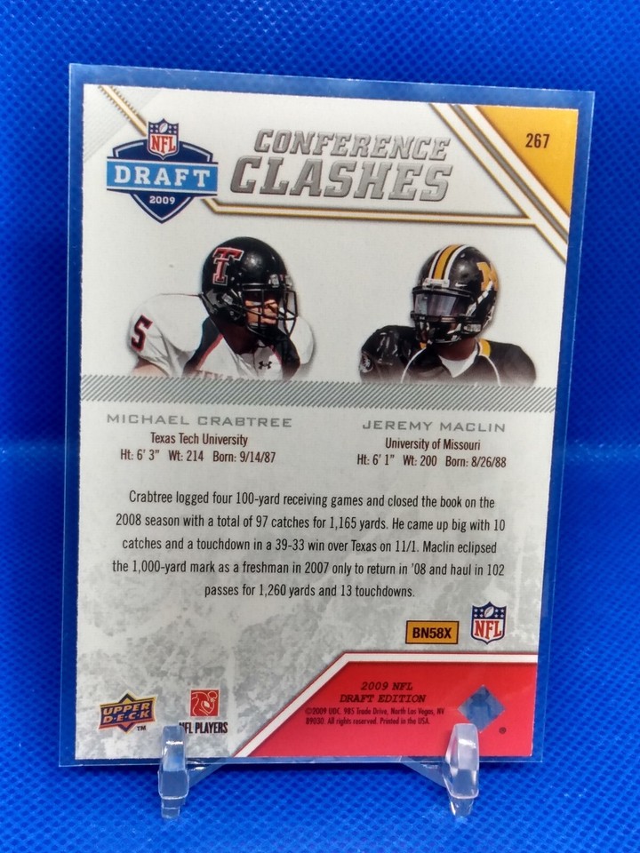 2009 Draft Edition Conference Clashes Jeremy Maclin Michael Crabtree RC ...