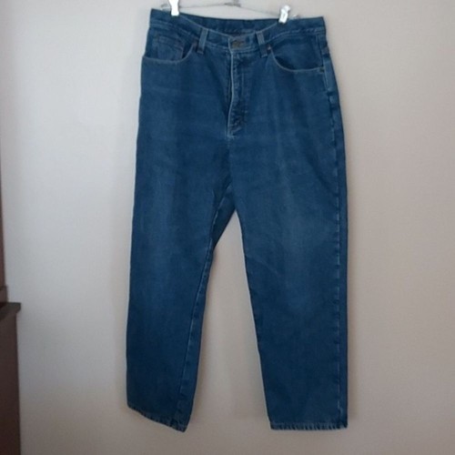 Vintage LL Bean 14P Double L Relaxed Fit High Rise Flannel Lined Mom ...