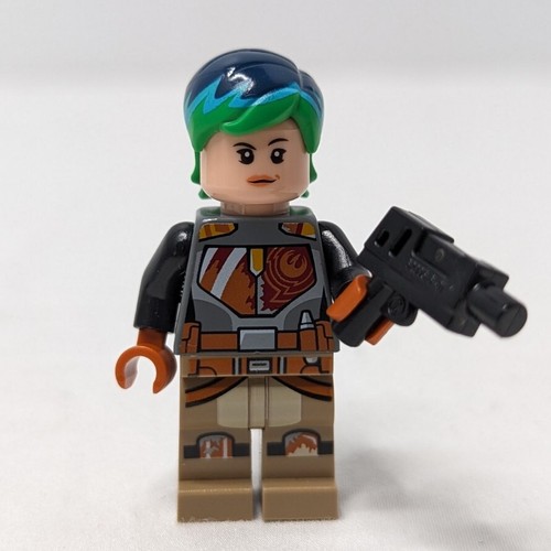 Lego Star Wars: Sabine Wren - Bright Green and Dark Blue Hair 75150 | eBay