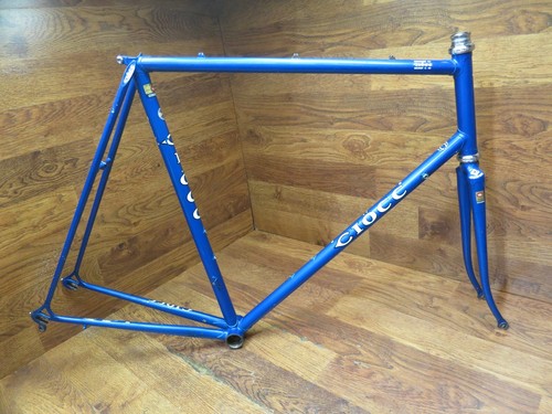 VINTAGE CIOCC LUGGED COLUMBUS STEEL ROAD BIKE FRAME SET 60 x 58 | eBay