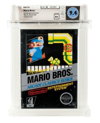 1986 MARIO BROS. BROTHERS NINTENDO NES NEW FACTORY SEALED WATA 9.4 A+ ...