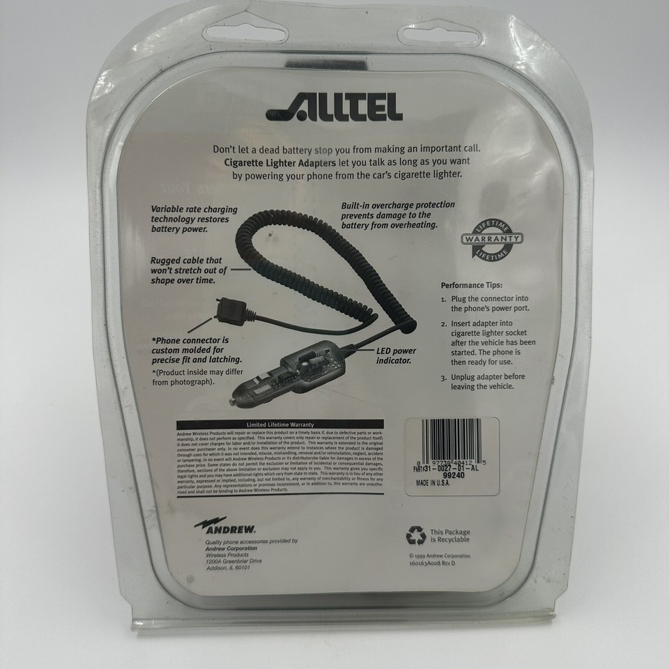 Alltel Cigarette Lighter Adapter Charger Fits Nokia 252, 282, Others | eBay