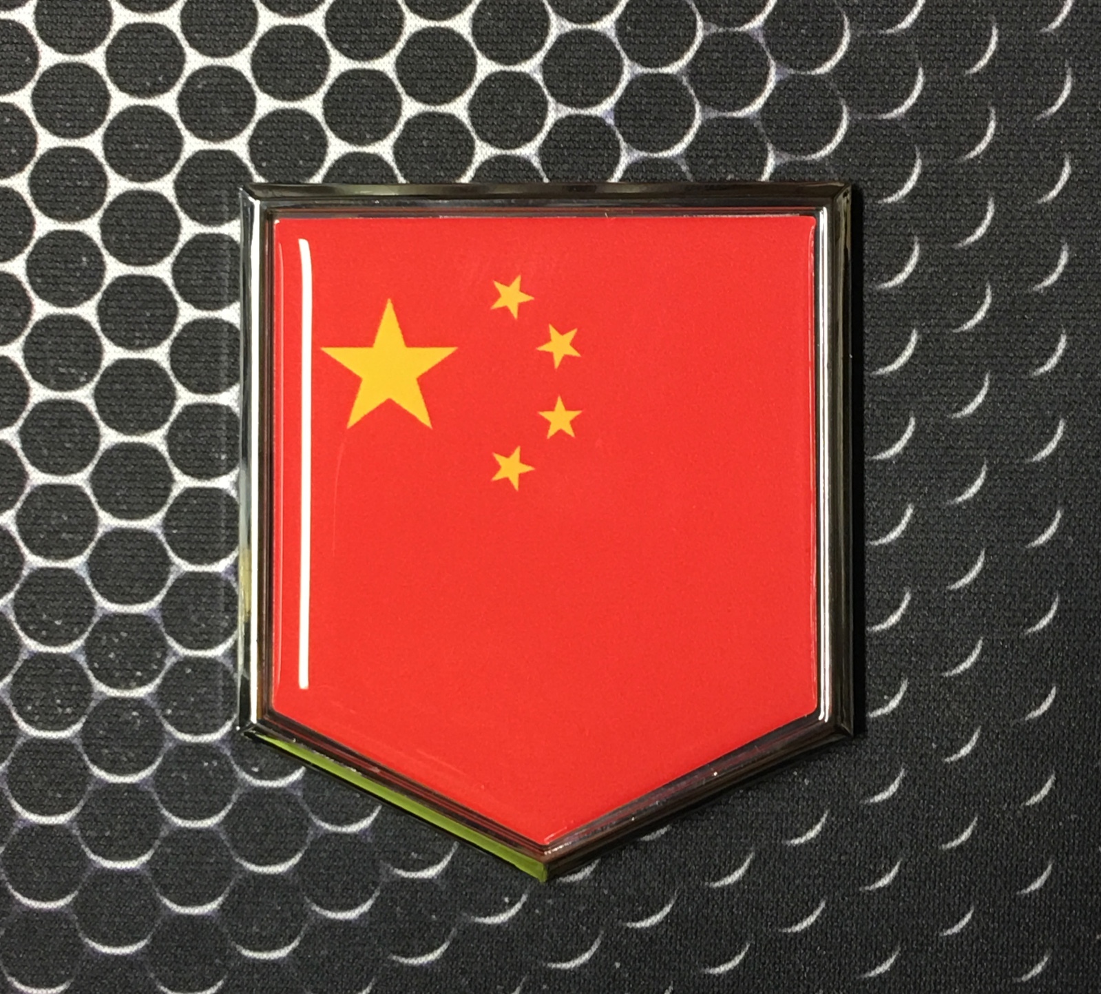 China Flag Domed CHROME Emblem Proud PRC Flag Car 3D Sticker 2"x 2.25 ...