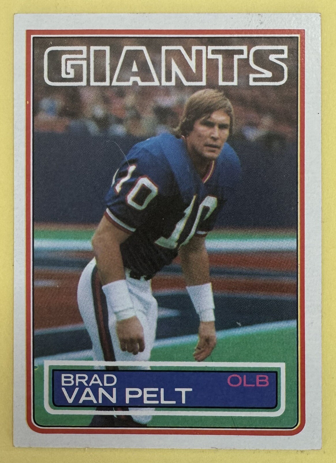 1983 Topps Football Card #134 Brad Van Pelt - New York Giants | eBay