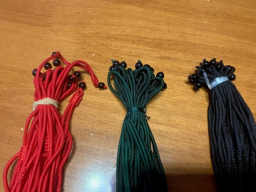 For jade green brown Black red string cord rope 10 piece 27.50 inches ...