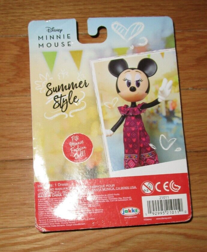 3PCS jakks pacific Disney posable MINNE MOUSE DOLL EXTRA OUTFITS 3 ...