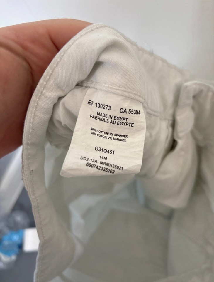 White Lee Size 16 Waist 32 Inches Inseam 17 Outseam 29 | eBay UK