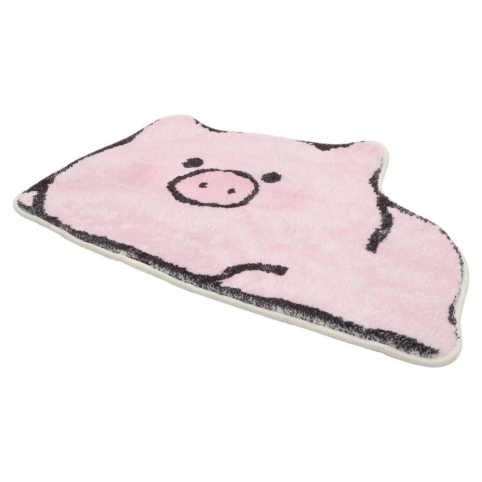 Cartoon Pig Floor Mat Water Absorbent Bathroom Rug Home Non-slip Bath ...