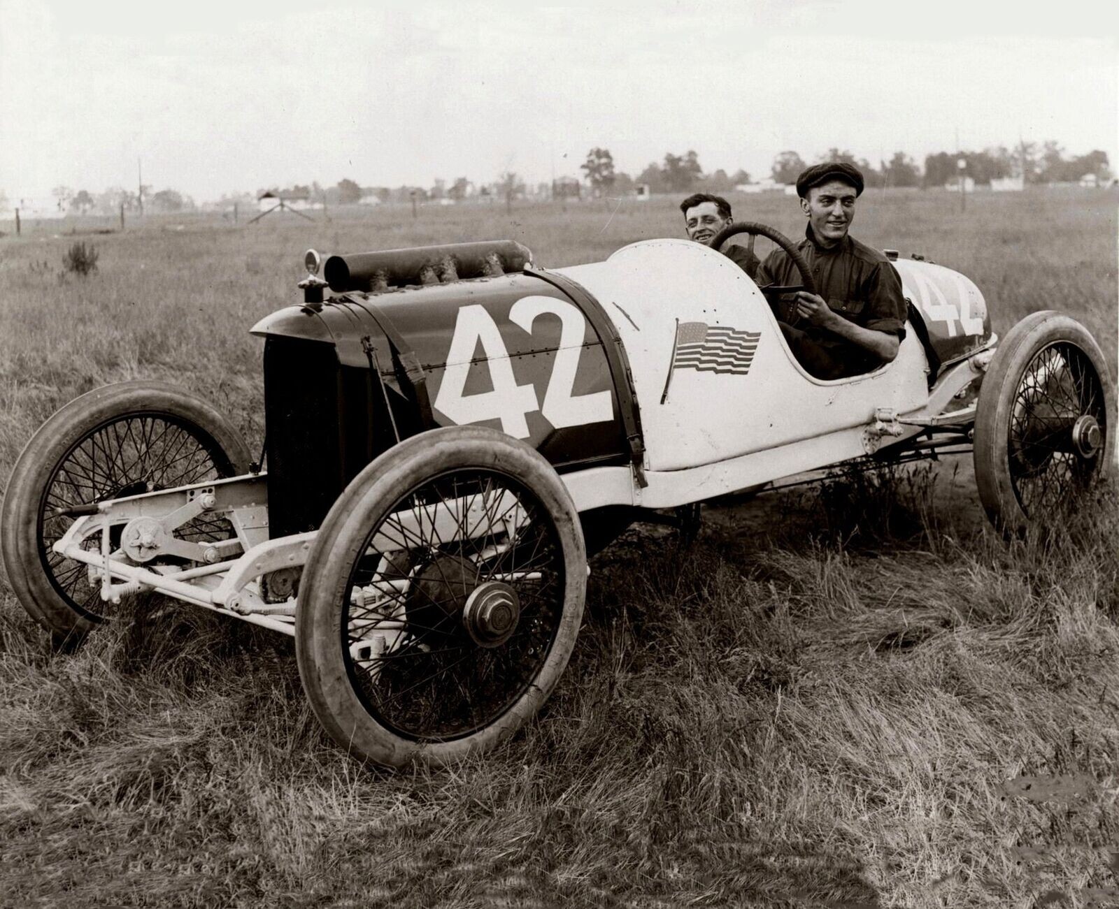 Eddie Rickenbacker 1914 Duesenberg Retro Classic RACING CAR Picture ...