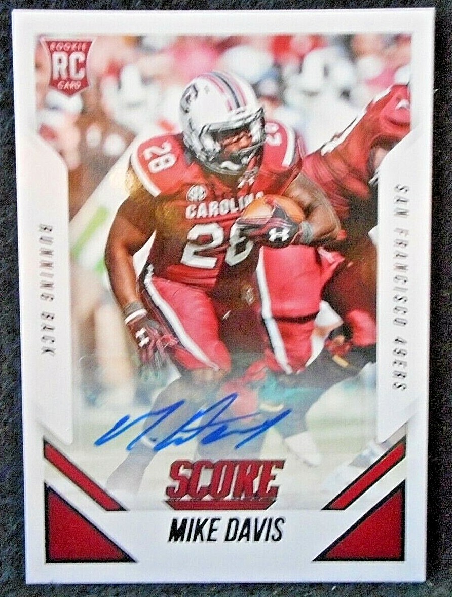 2015 Mike Davis Score Rookie AUTOGRAPH.....Atlanta Falcons | eBay