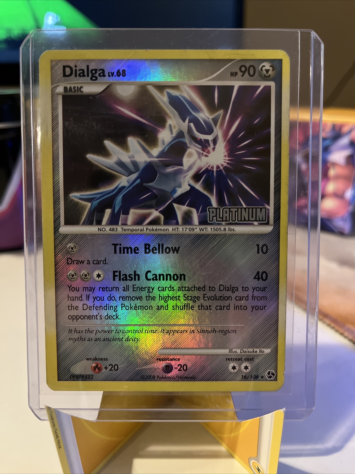 DIALGA Reverse Holo 16/106 RARE Great Encounters Pokemon Card 2008 HP ...