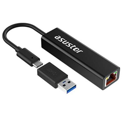 Asustor Adattatore Ethernet, USB-C 3.2 Gen1 con adattatore USB-A su ...