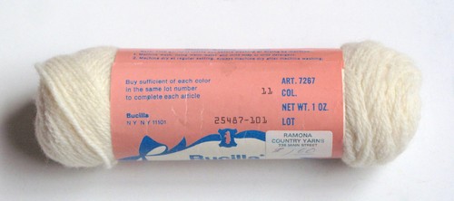 Vintage Lot of 4 Skeins 1 Oz. Bucilla Winfant Orlon Acrylic Yarn, Ivory ...