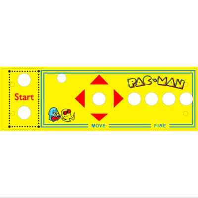 Pandora's Box Arcade Control Panel Partycade Pacman Yellow 4 Hole | eBay