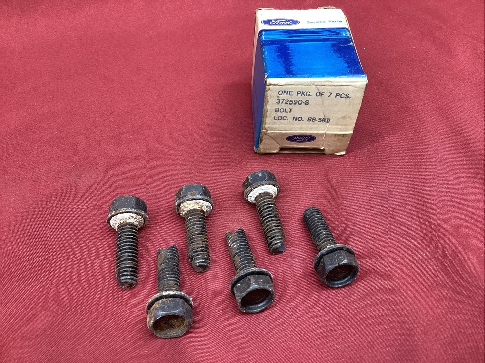 NOS 1959-1964 FORD-O-MATIC 2 SPEED FRONT PUMP TO CASE BOLT KIT 5/16"-18 ...