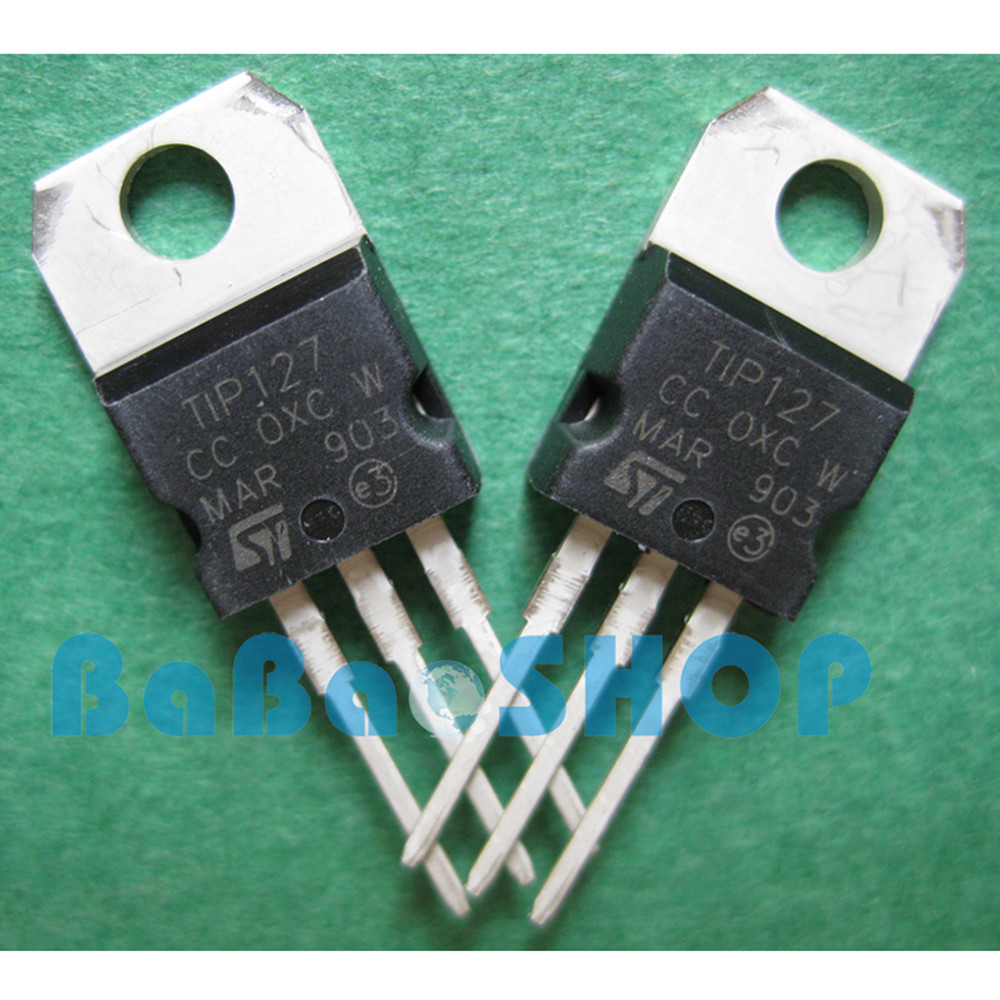 5pairs New ( TIP122 + TIP127 ) NPN PNP Transistor 100V 5A ST 122 127 TO ...